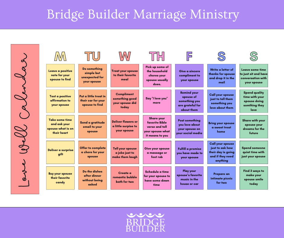 Transform Your Relationship: 31-Day Love Well Calendar for Couples ...