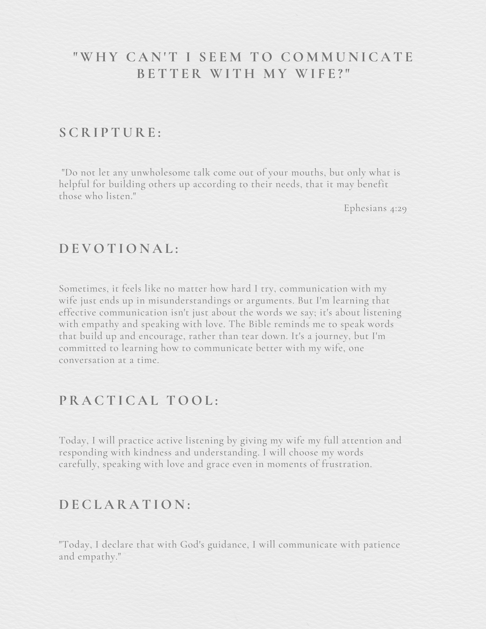 Warrior's Path 30-Day Devotional — Bridge Builder Marriage Ministry