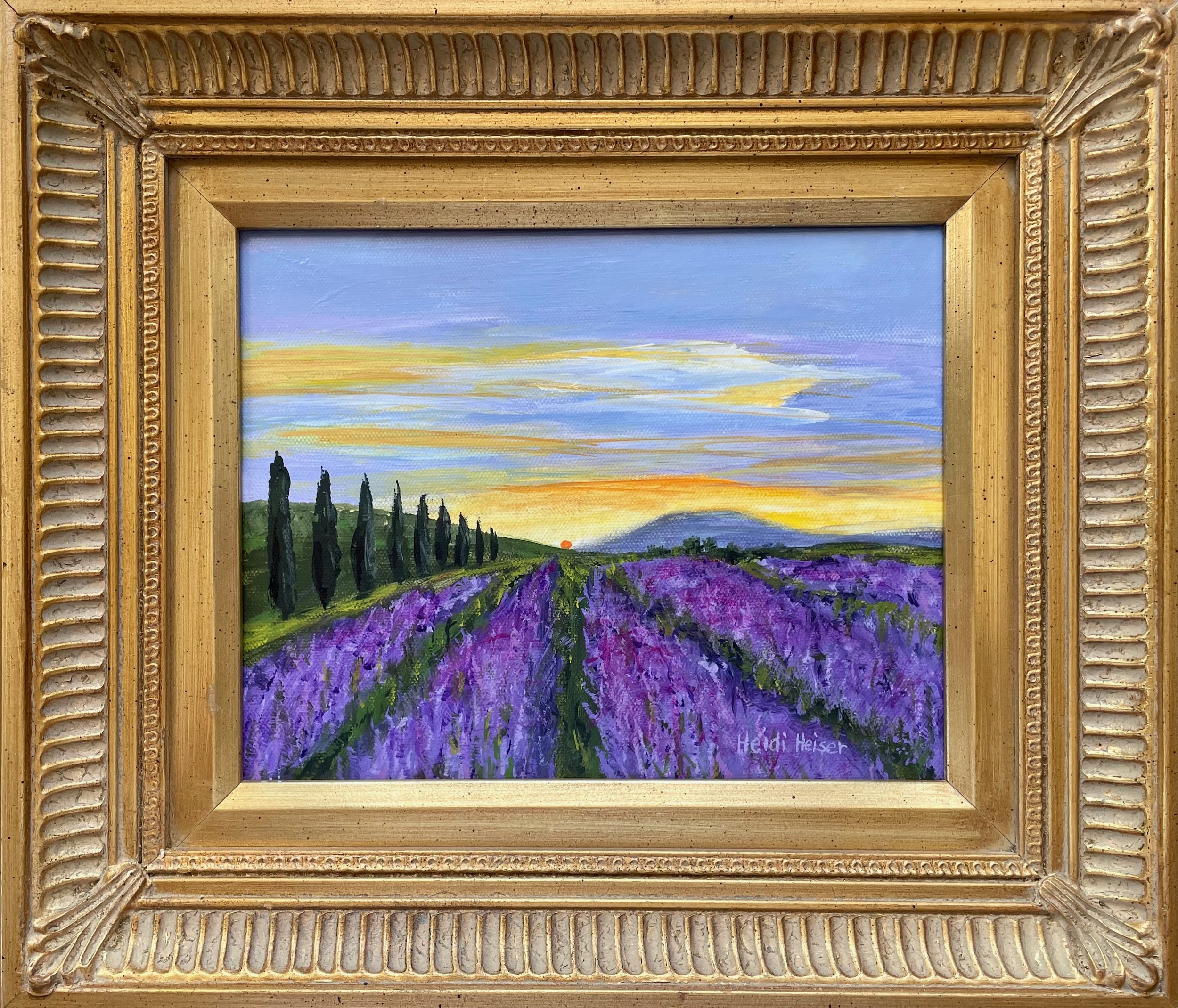 Lavender Painting Acrylic