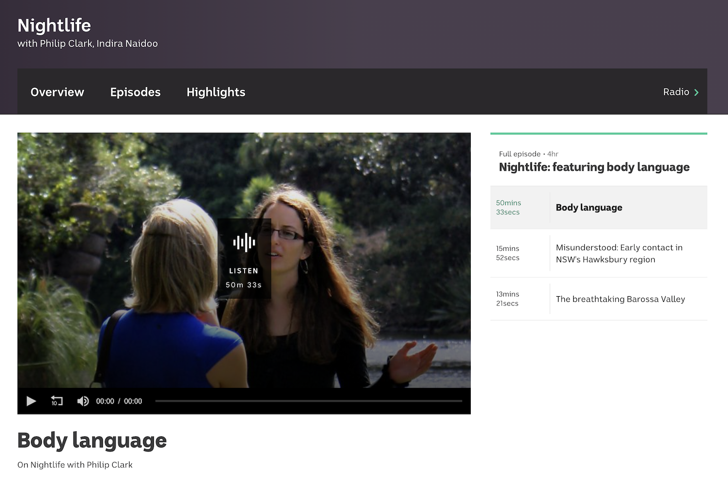 ABC Radio Nightlife Interview: Nonverbal Communication and Body ...