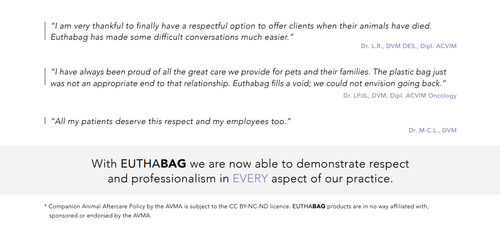 EUTHABAG BROCHURES — Euthabag Pet Body Bag