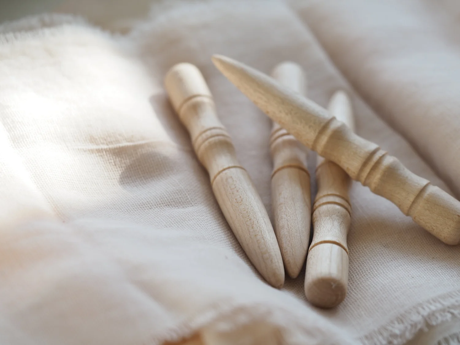 New in the Shop - Hand-turned vintage-style point turners — The Stitchery