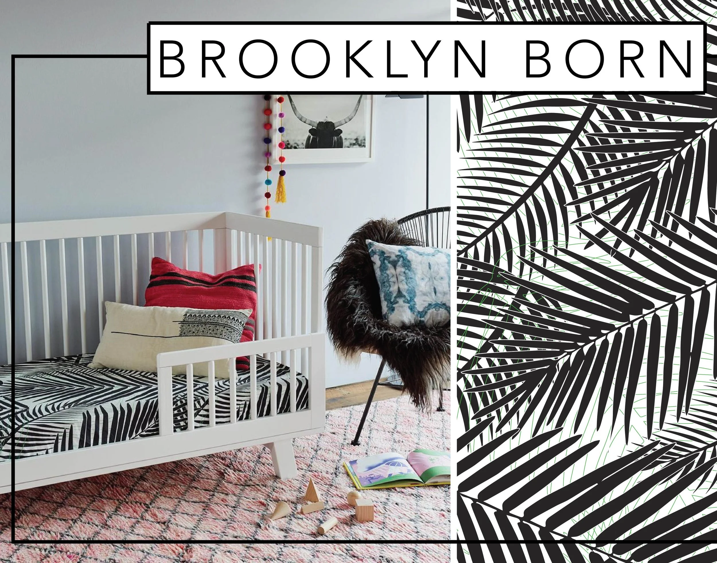 brooklyn born - palm print textile — TIFF DEVINE