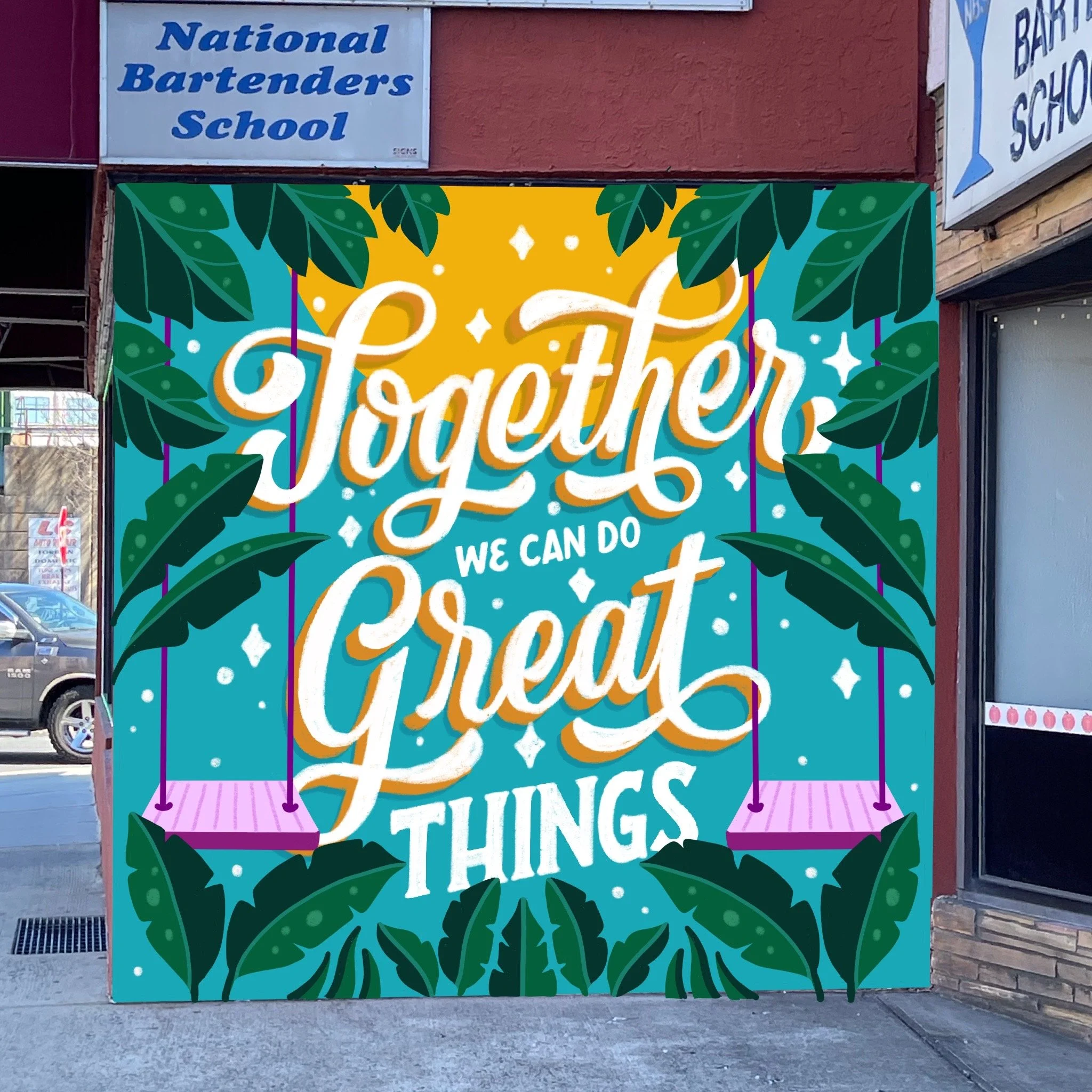 Woodbridge Together Mural — Olga Muzician Studio