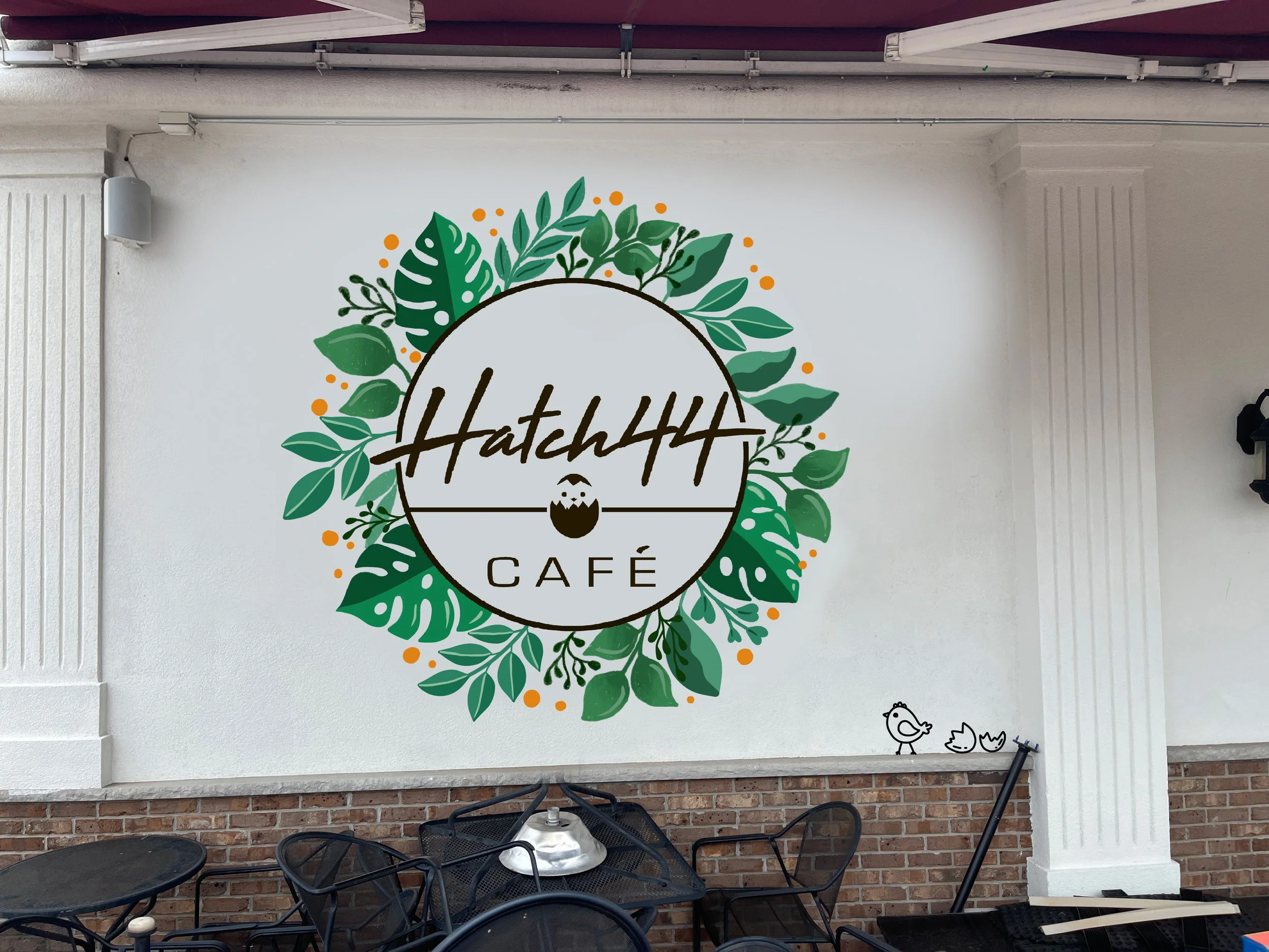 Hatch Logo Mural — Olga Muzician Studio
