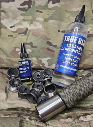 True Blue Suppressor Cleaner & Syrup — Firearms Insider
