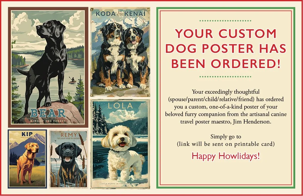 Custom Dog Poster 13x19” Print — Jim Henderson Photography