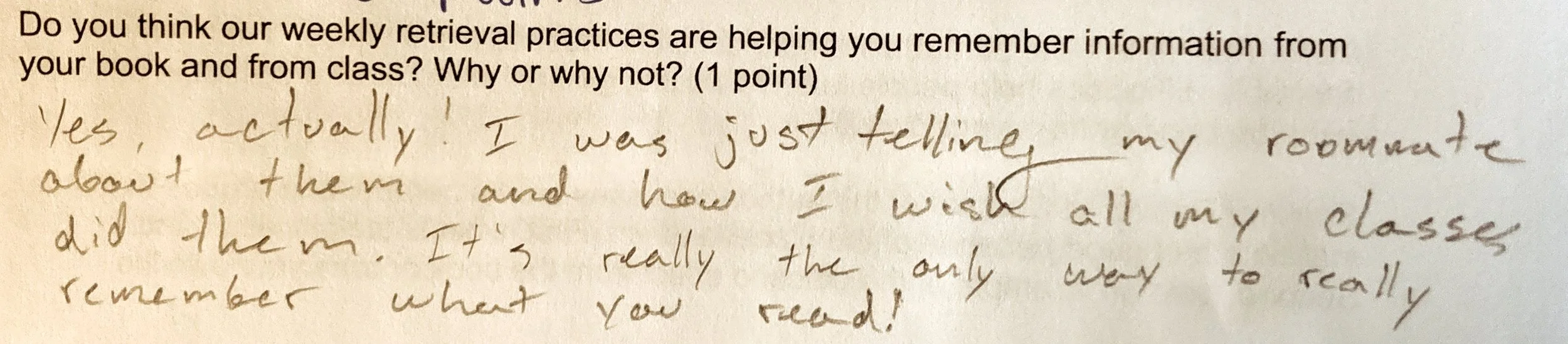 This is how students really feel about retrieval practice