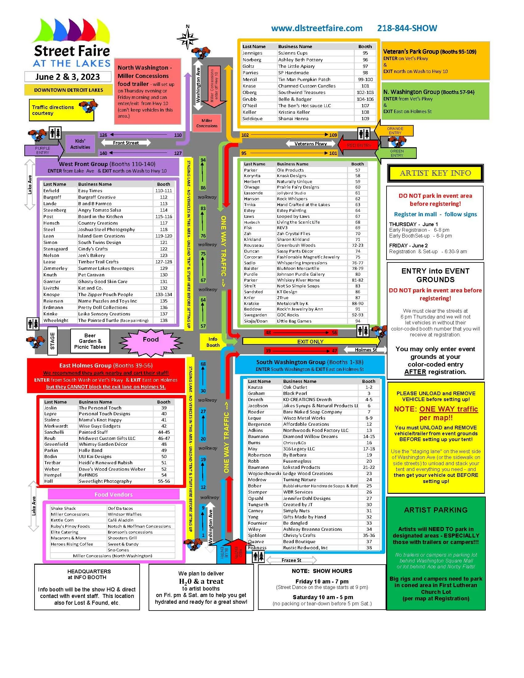 For Artists & Vendors — Street Faire at the Lakes