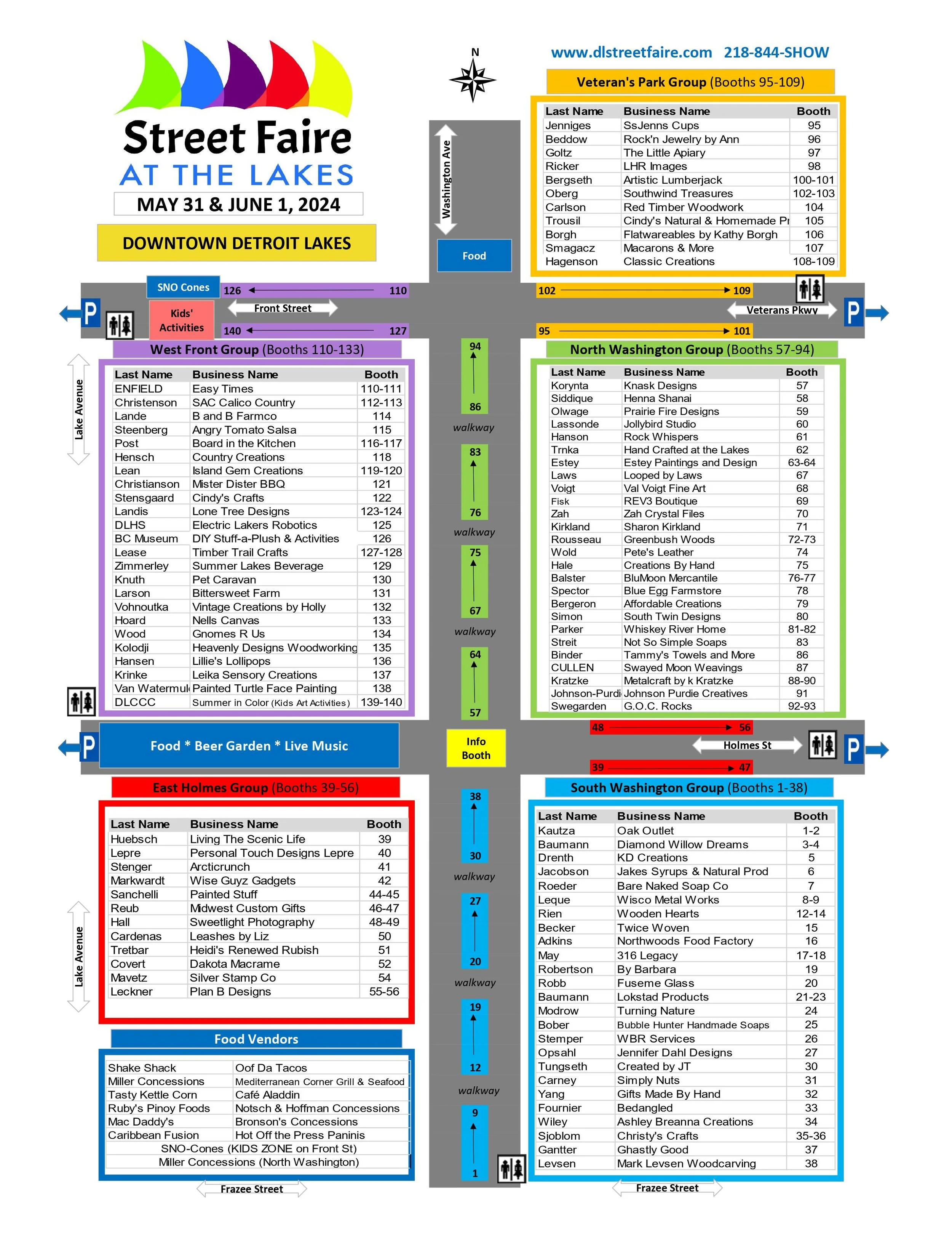 Shopping Info — Street Faire at the Lakes