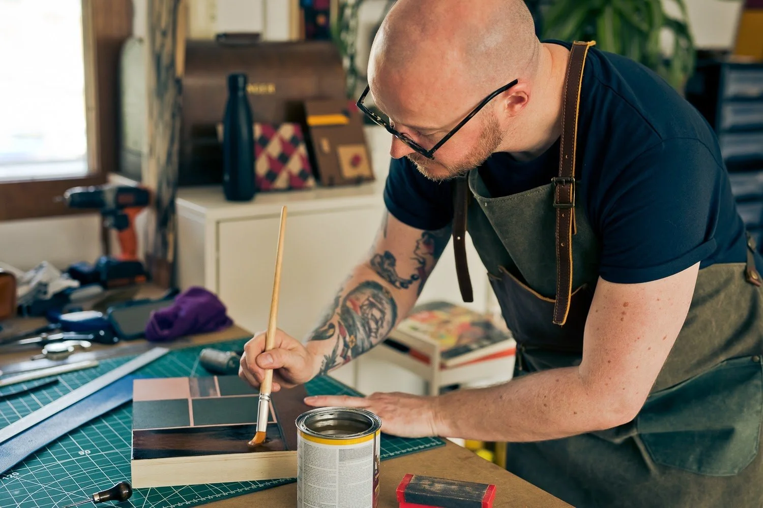 Introducing Carl Fox, Leather and Marquetry Artist — Teer & Co