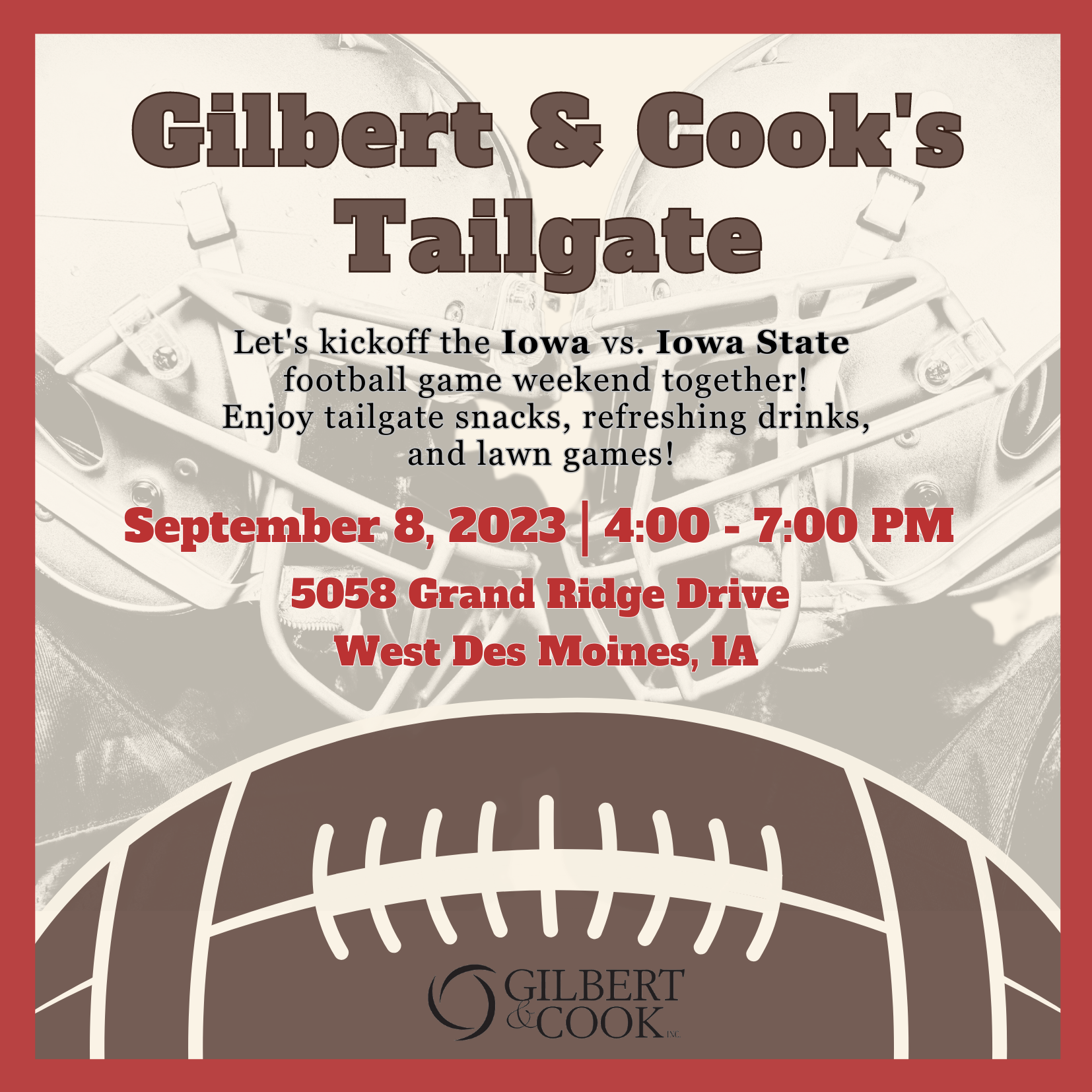 Calendar of Events — Gilbert & Cook