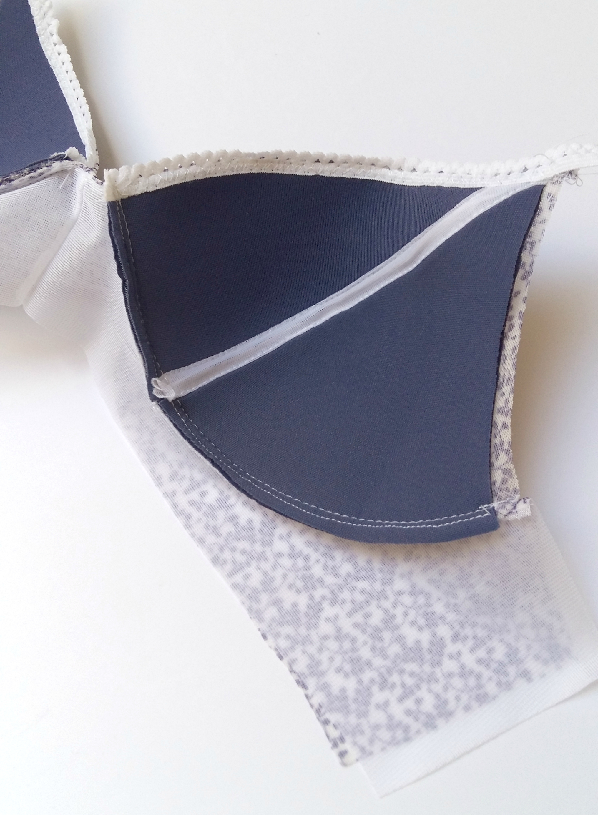 Cómo coser copas de foam para el sujetador Watson // How to sew foam ...