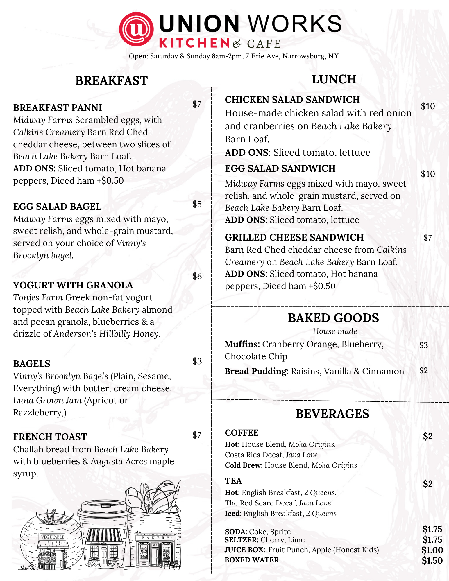 Cafe • Narrowsburg Union • Business Center