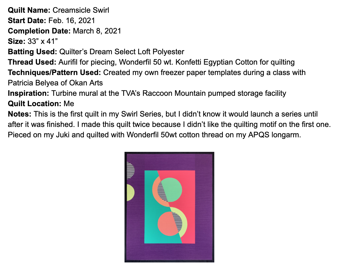 How to Keep Track of Your Quilt Show Entries — Modern Quilts Made by ...