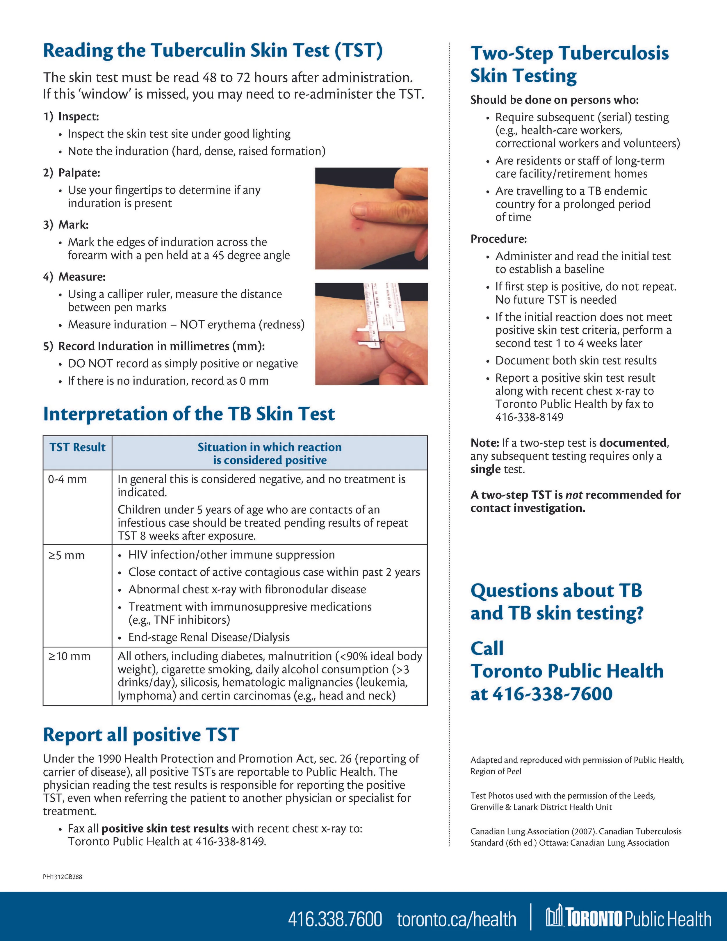 TB Skin Test Guidlines — WellOne Medical Centre