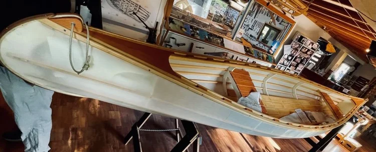 Skin On Frame Canoe — The Wooden Boat Centre - Tasmania