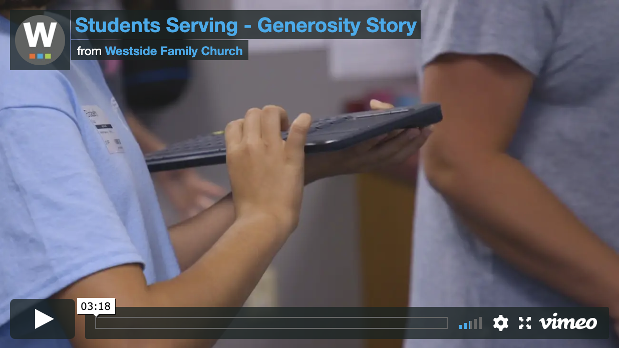 Students Serving | Generosity Story | Westside Family Church
