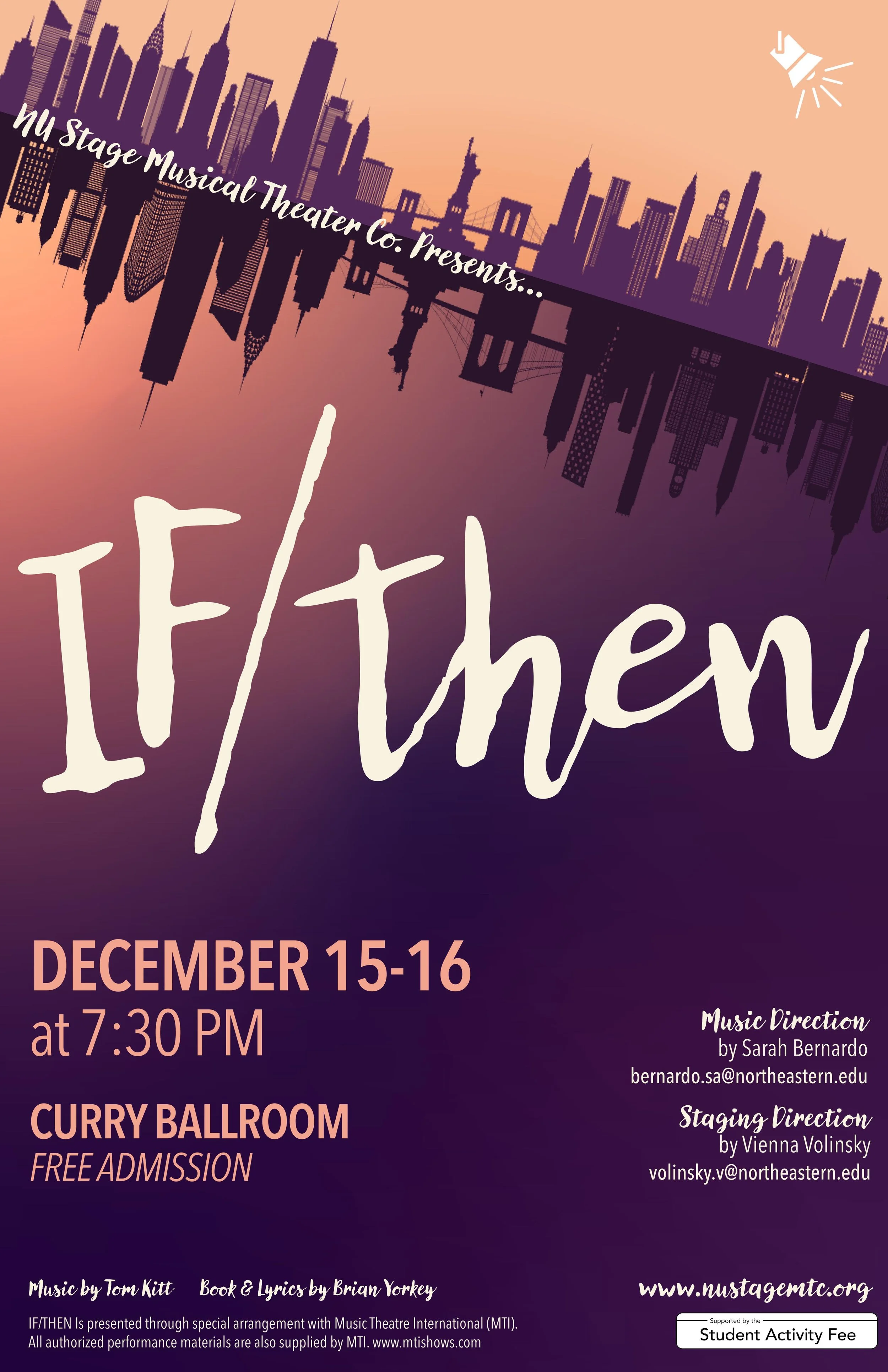 If Then Musical Poster