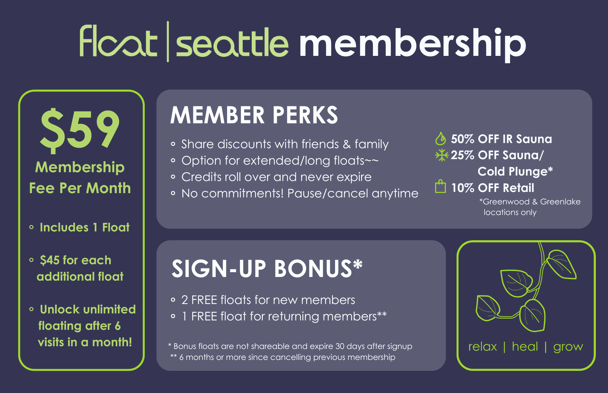 Become a Member — Float Seattle