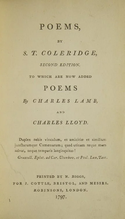Some Poems by Coleridge — Literature Cambridge
