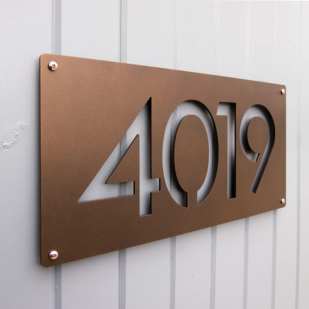 Custom Copper House Numbers