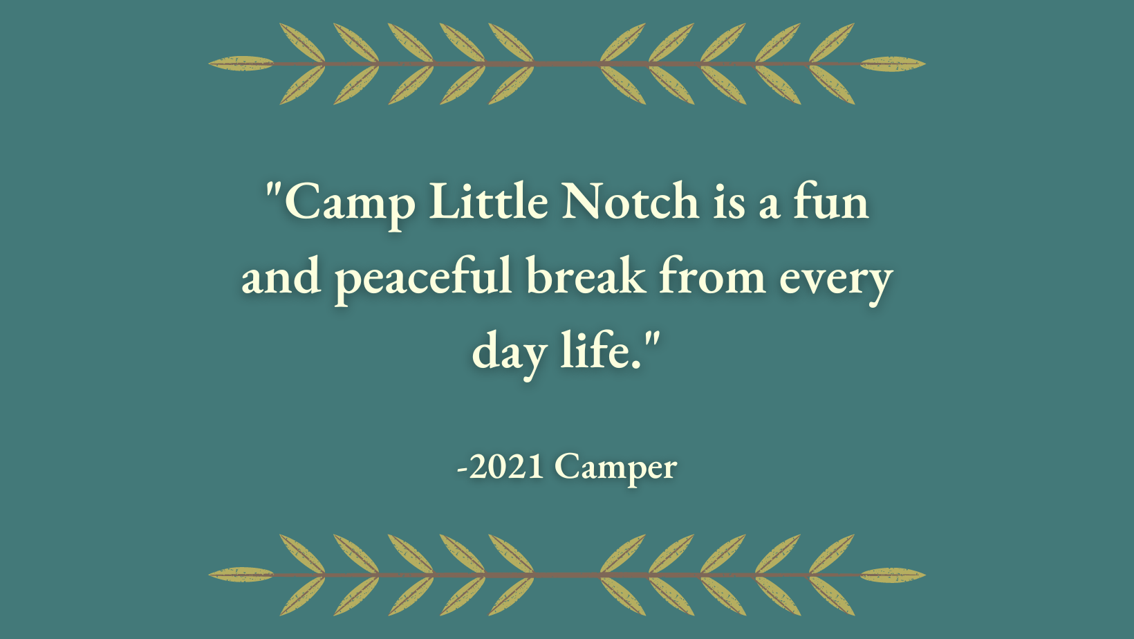 Testimonials — Camp Little Notch