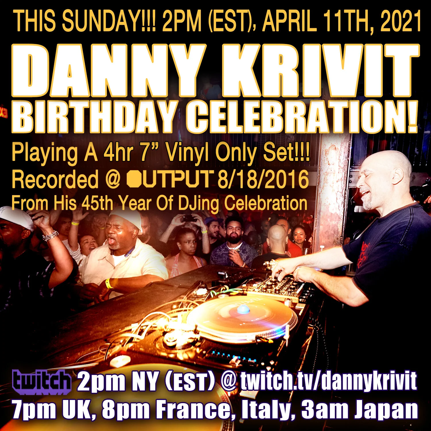SCHEDULE | DANNY KRIVIT