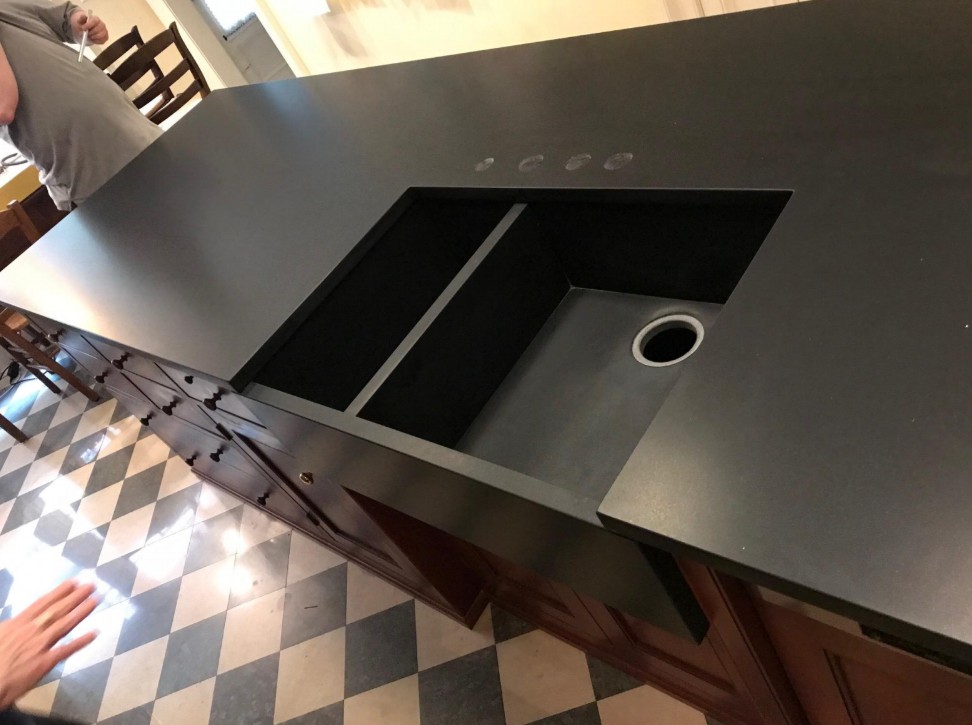 Matte Black Quartz Countertops