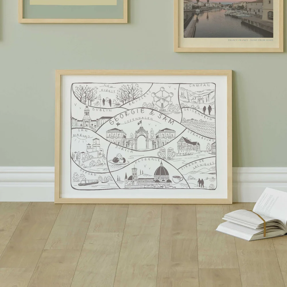 Bespoke Travel Adventures Maps — PLACES & SPACES ART CO.