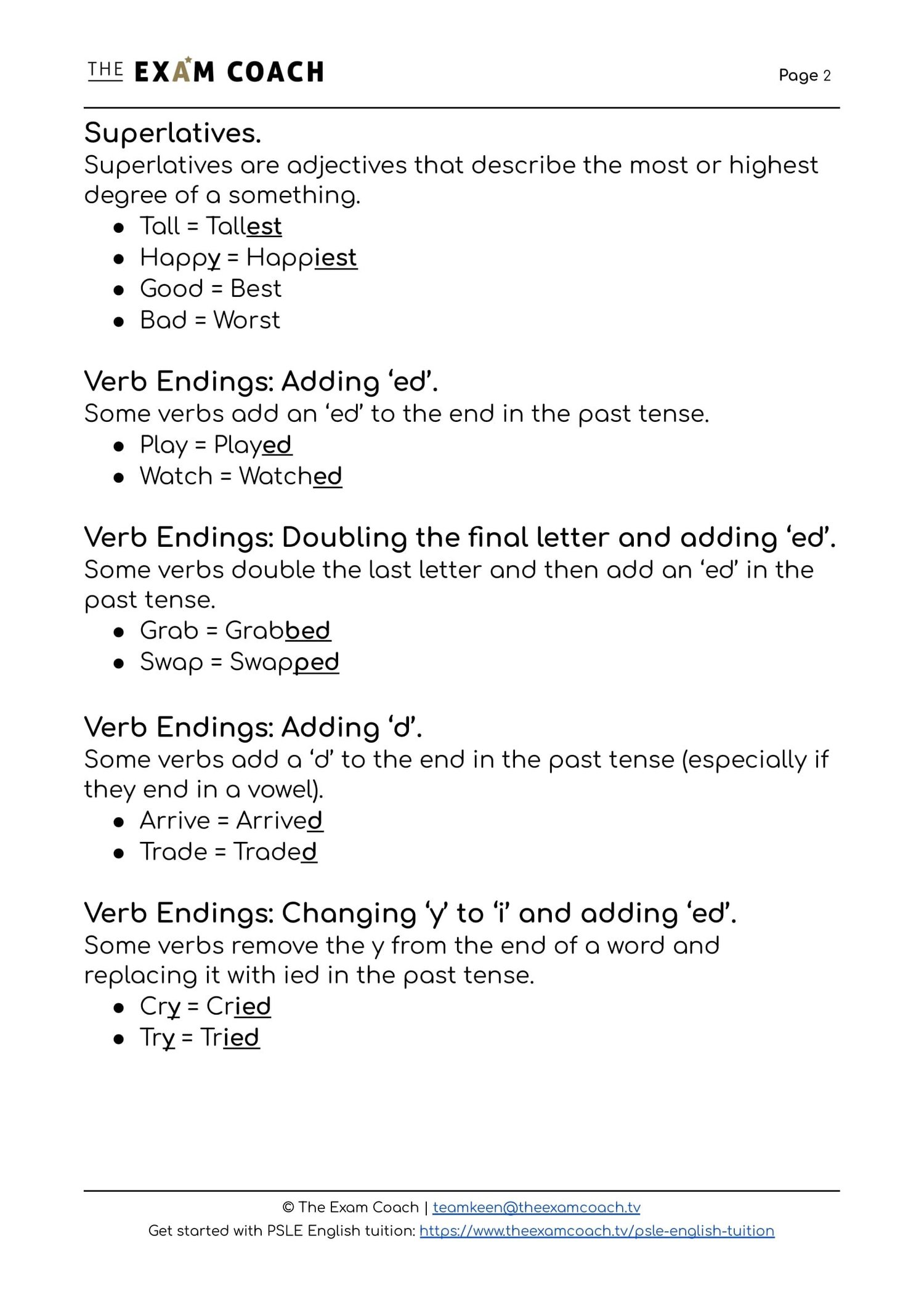 PSLE English Tricky Spellings List 2026 | The Exam Coach