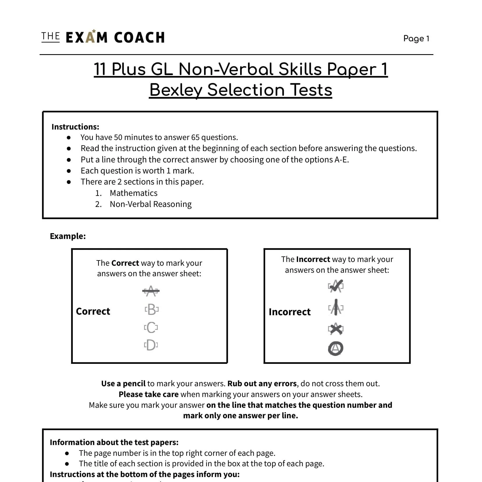 Online Store | 11 Plus Tution and Exam Papers