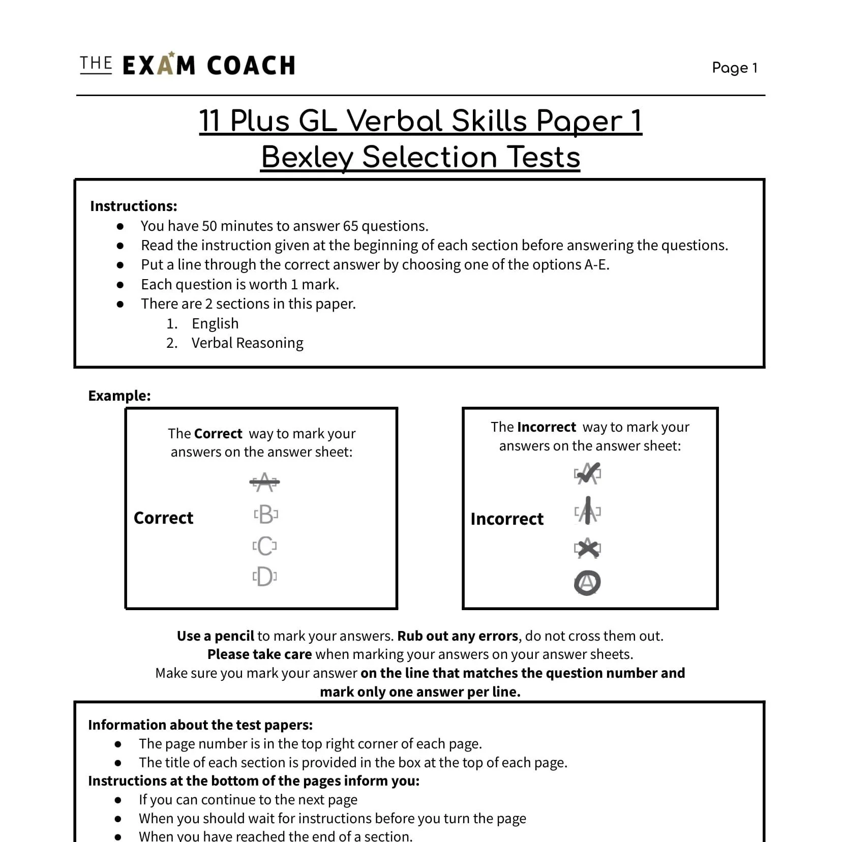 Online Store | 11 Plus Tution and Exam Papers