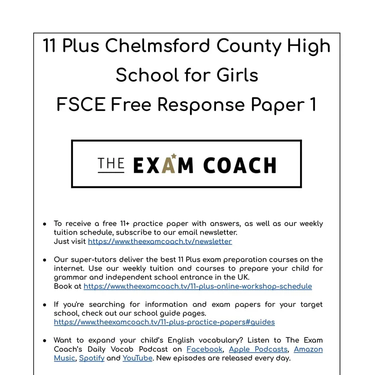 11 Plus Latymer Upper School – Practice Papers 2026 | The Exam Coach