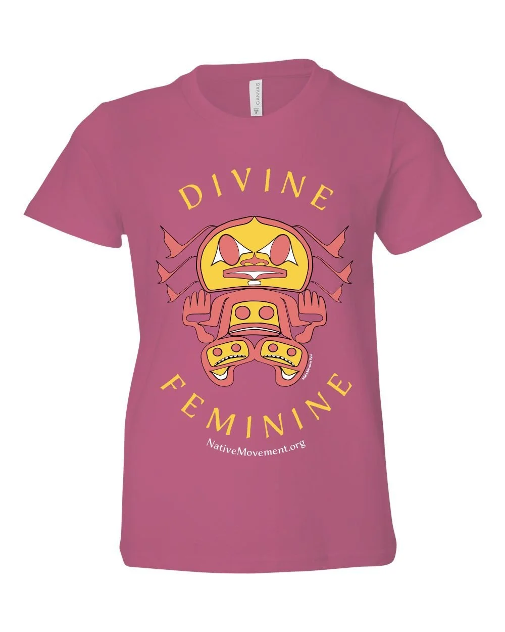 Kid's Divine Feminine T-Shirt (Berry) — Native Movement