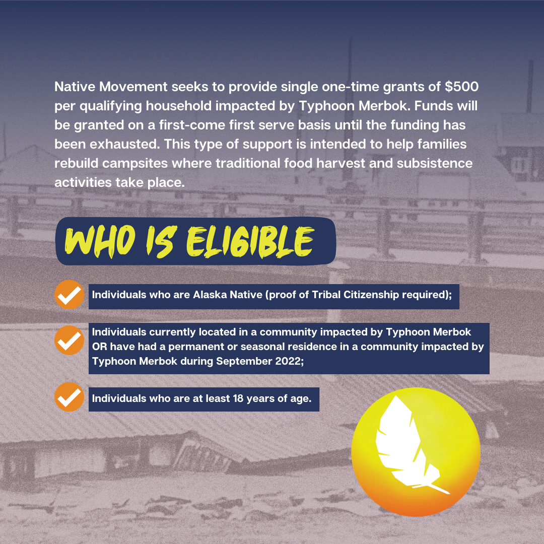 Typhoon Merbok Community Resiliency Grant — Native Movement