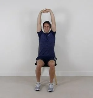 seated overhead stretch | upper body stretch for older adults — More ...