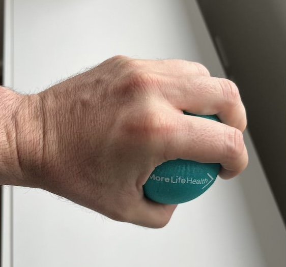 Hand Exercises With Therapy Balls For Older Adults : Improving Strength ...