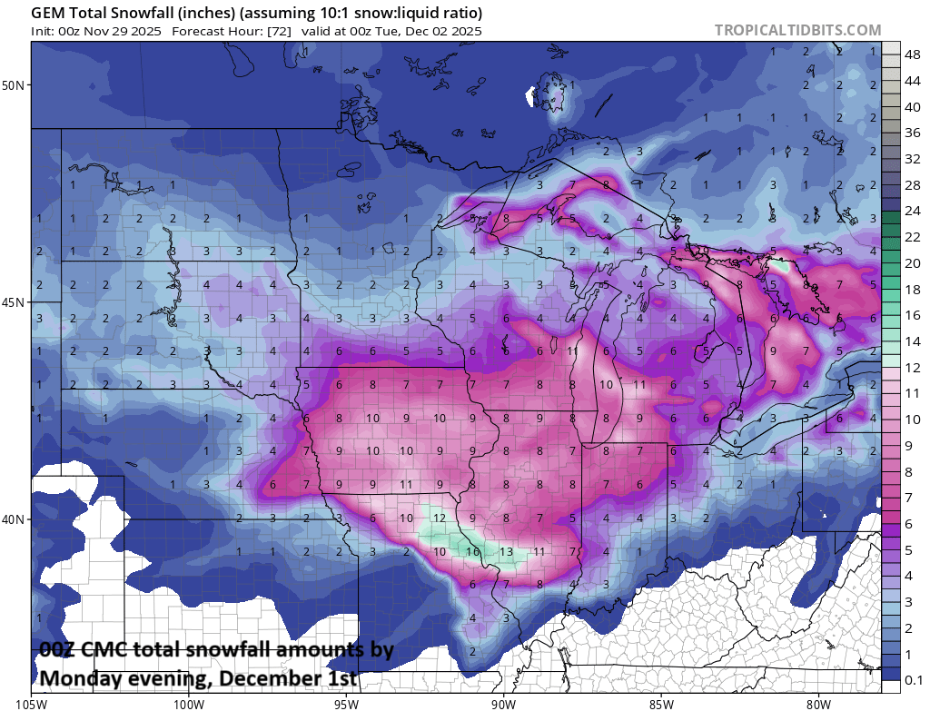 ***Major snowstorm for Midwest/Great Lakes...Mid-Atl./NE US winter ...