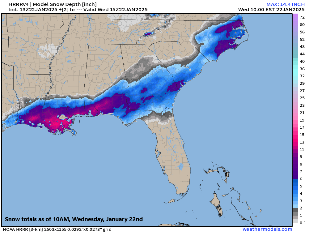 11:30 AM | ***Nationwide deep freeze continues...snow, extreme cold ...