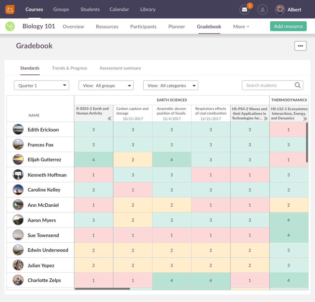 Gradebook — Devlin McDonough UX