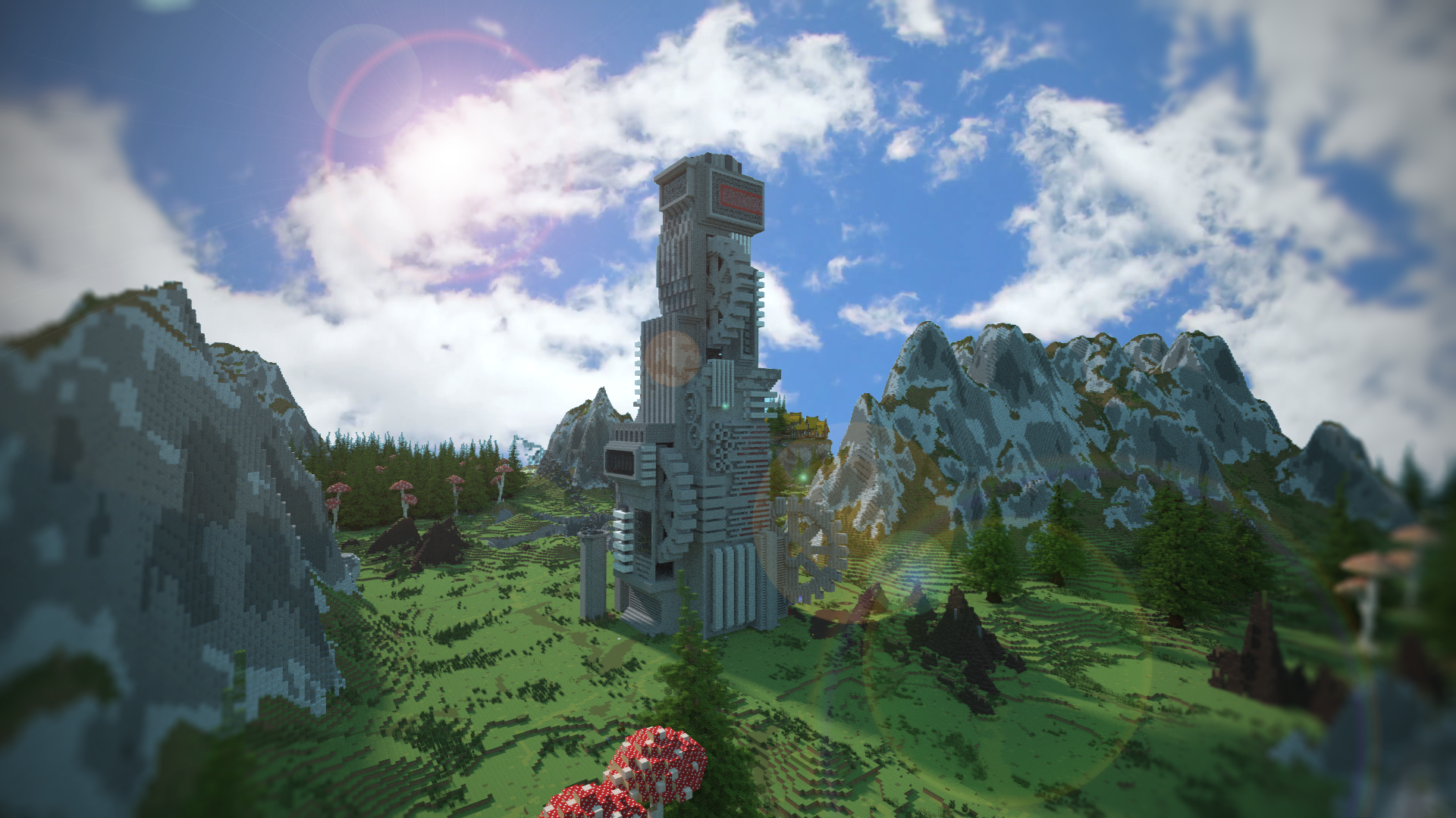Minecraft Mountain Tower