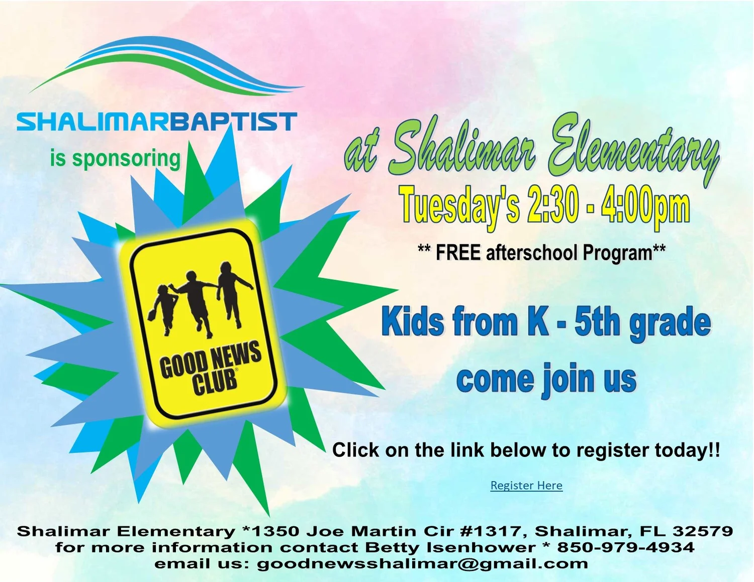 Good News Club — Shalimar Baptist Church