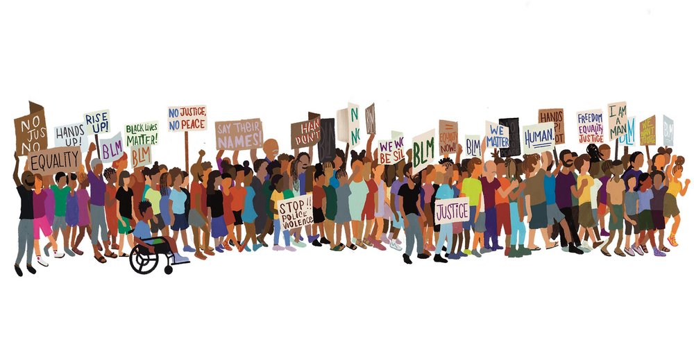 Kids Protest Cartoon