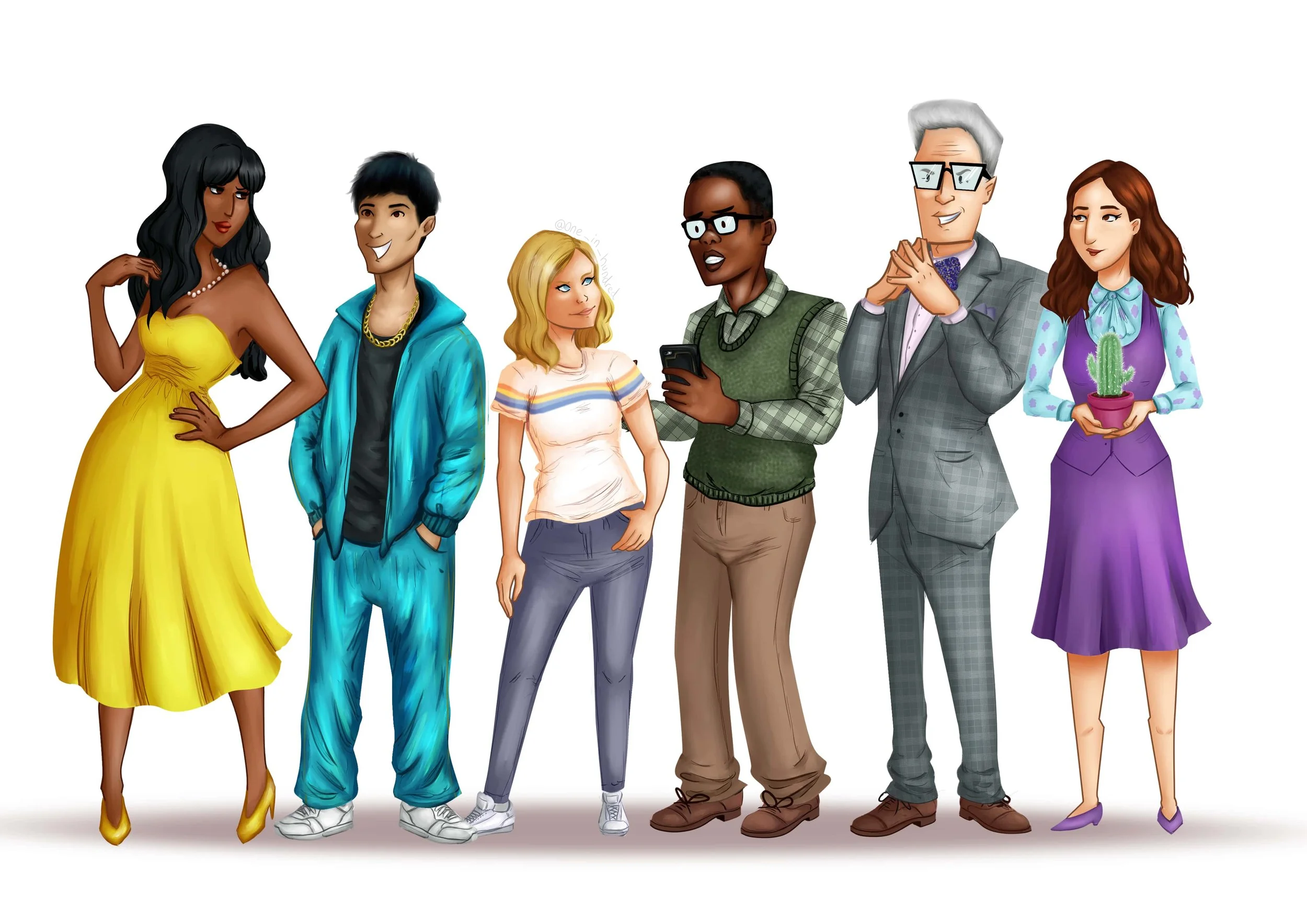 The Good Place Print 1 In 100 The Good Place Print 1 In 100