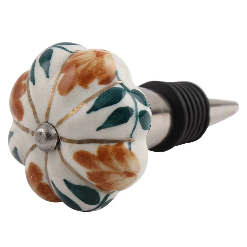 Sunburnt Olive Ceramic Bottle Stopper — Vinotopia