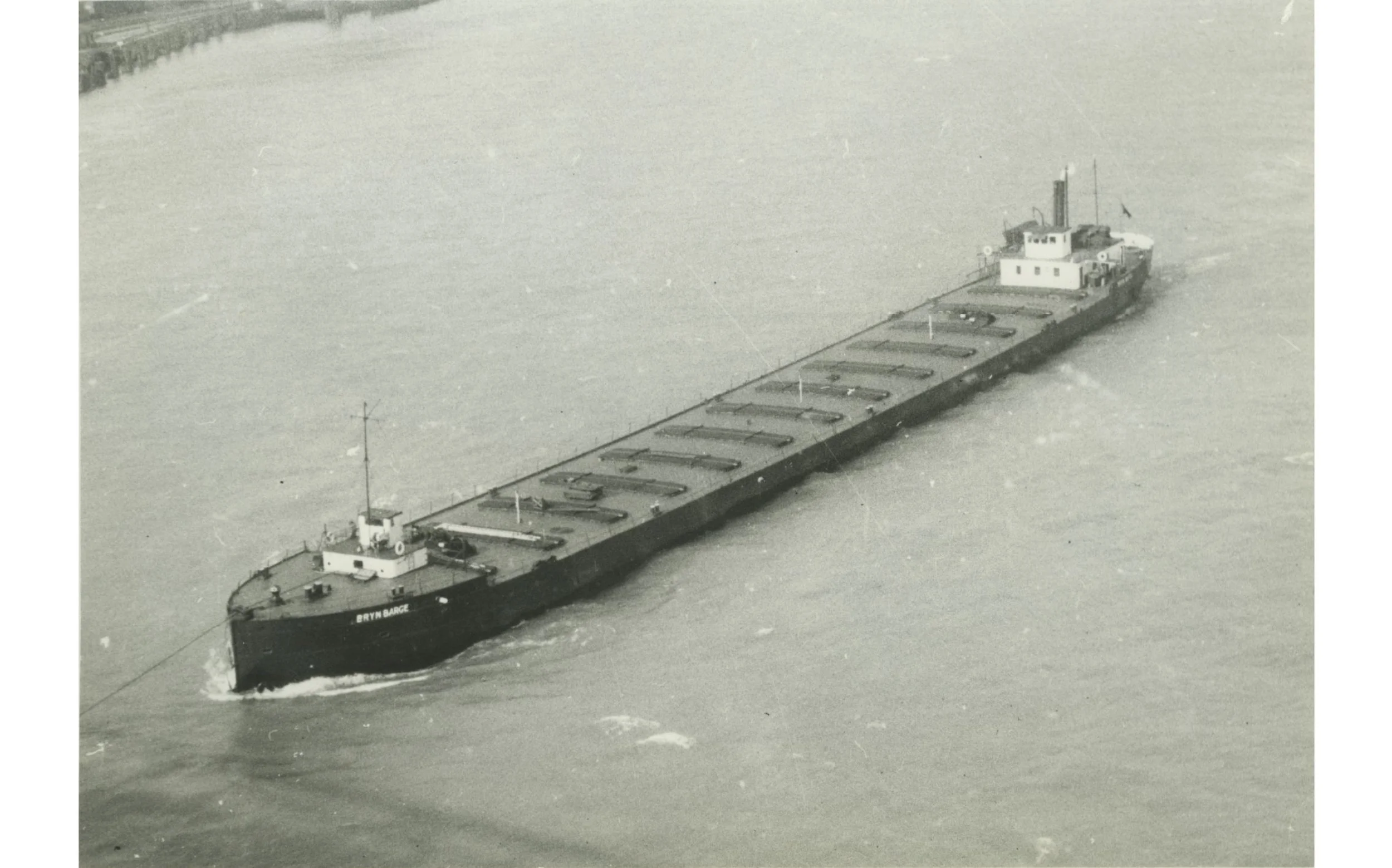 The history of creating a breakwater with 3 Great Lakes barges in ...