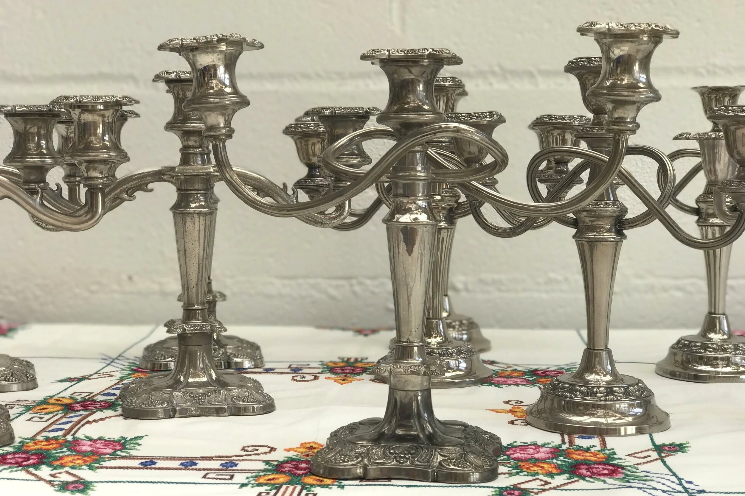 Candelabra, Candlestick and Candleholder Hire — Valentina Hire Company ...