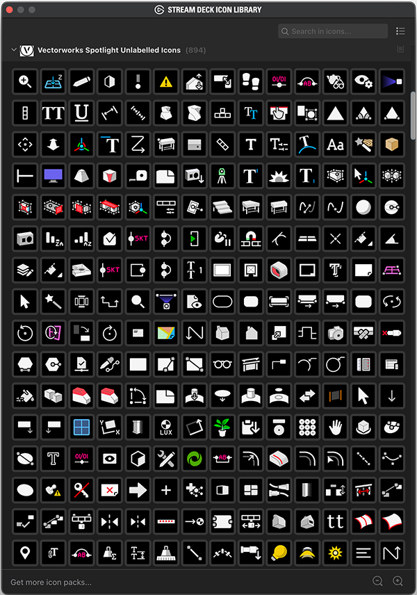 Vectorworks Spotlight Pro Stream Deck — sideshowfx