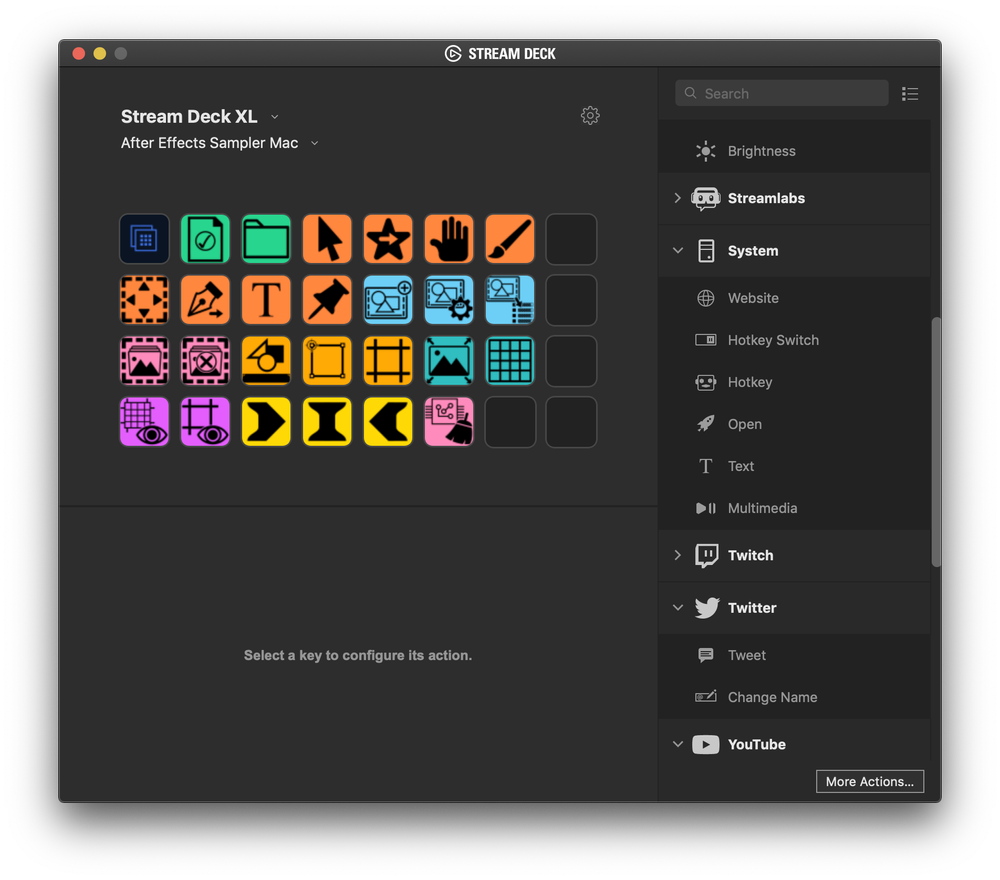 After Effects Shortcut Icons Sampler — sideshowfx